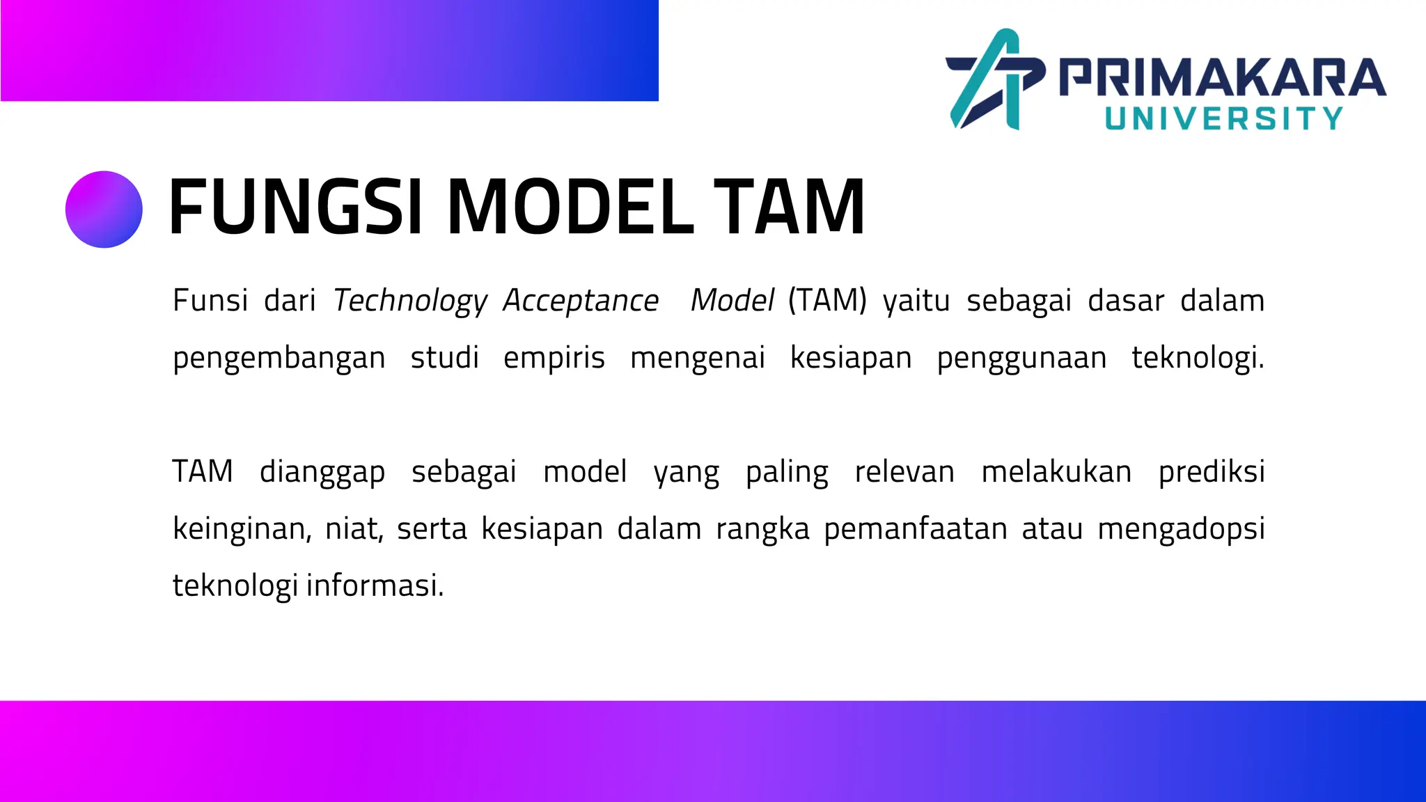 Technology Acceptance Model_Indu & Rika. | PPT