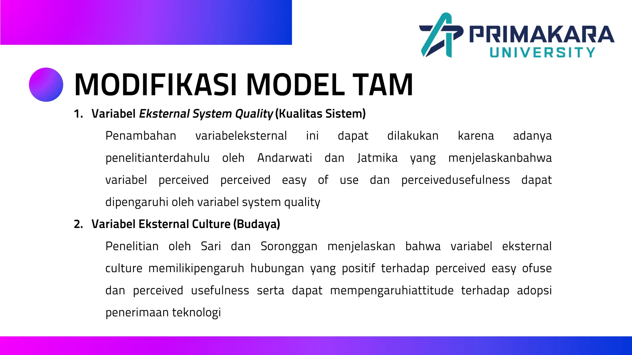 Technology Acceptance Model_Indu & Rika. | PPT