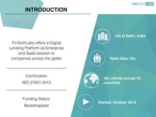 FinTechLabs Company Profile | PPT