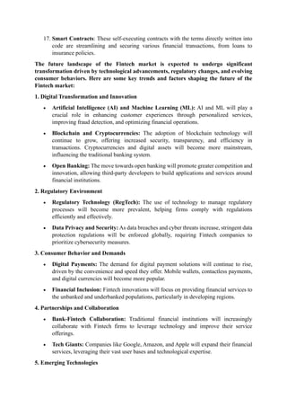 Fintech Market Global Trends and Forecast Analysis (2023-2032) | PDF