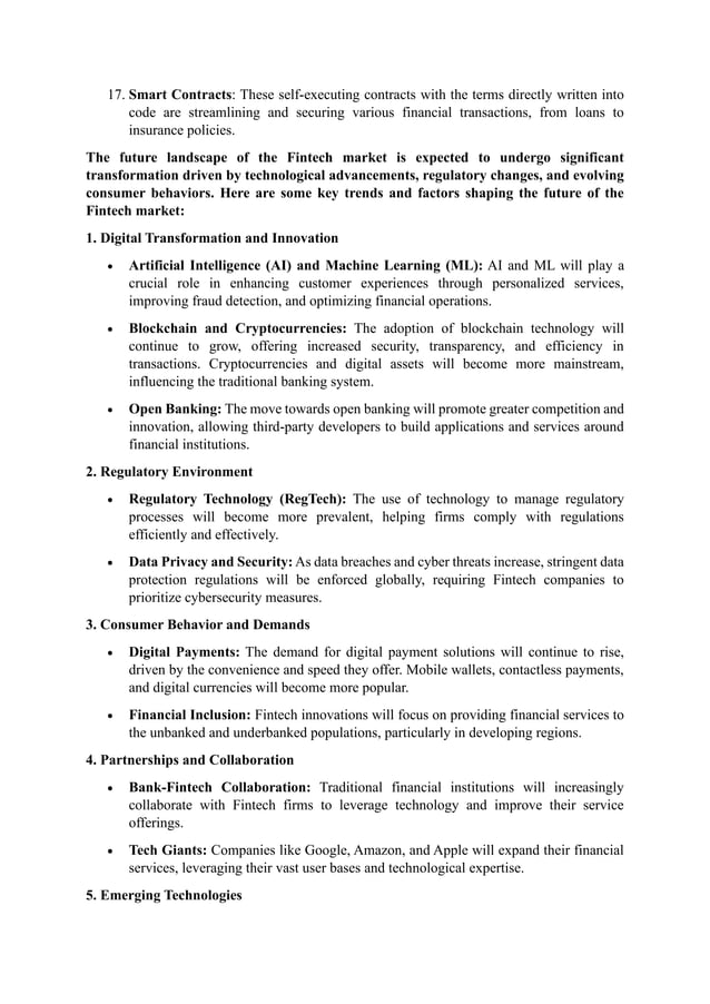 Fintech Market Global Trends and Forecast Analysis (2023-2032) | PDF Fintech Market Global Trends and Forecast Analysis (2023-2032) | PDF