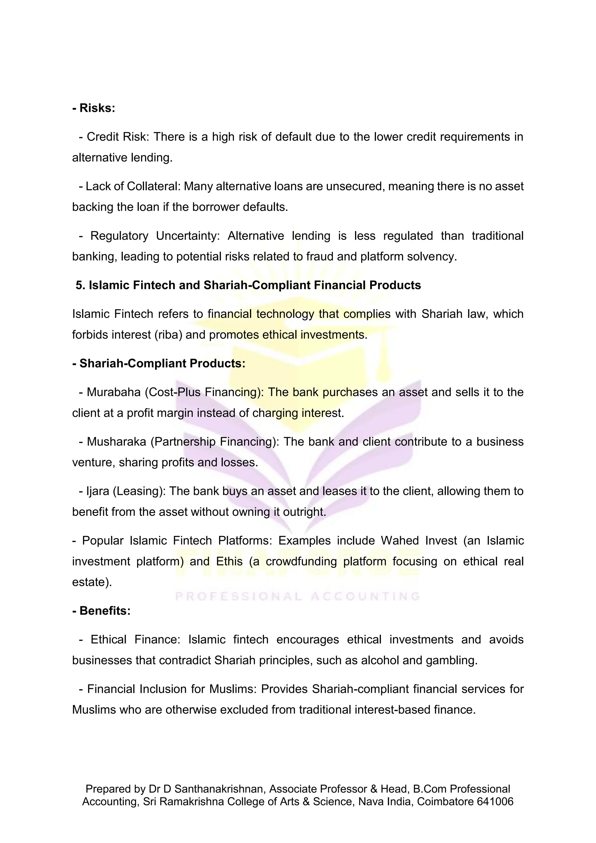 Basics of Fintech Notes Unit 1 to Unit 3 | PDF