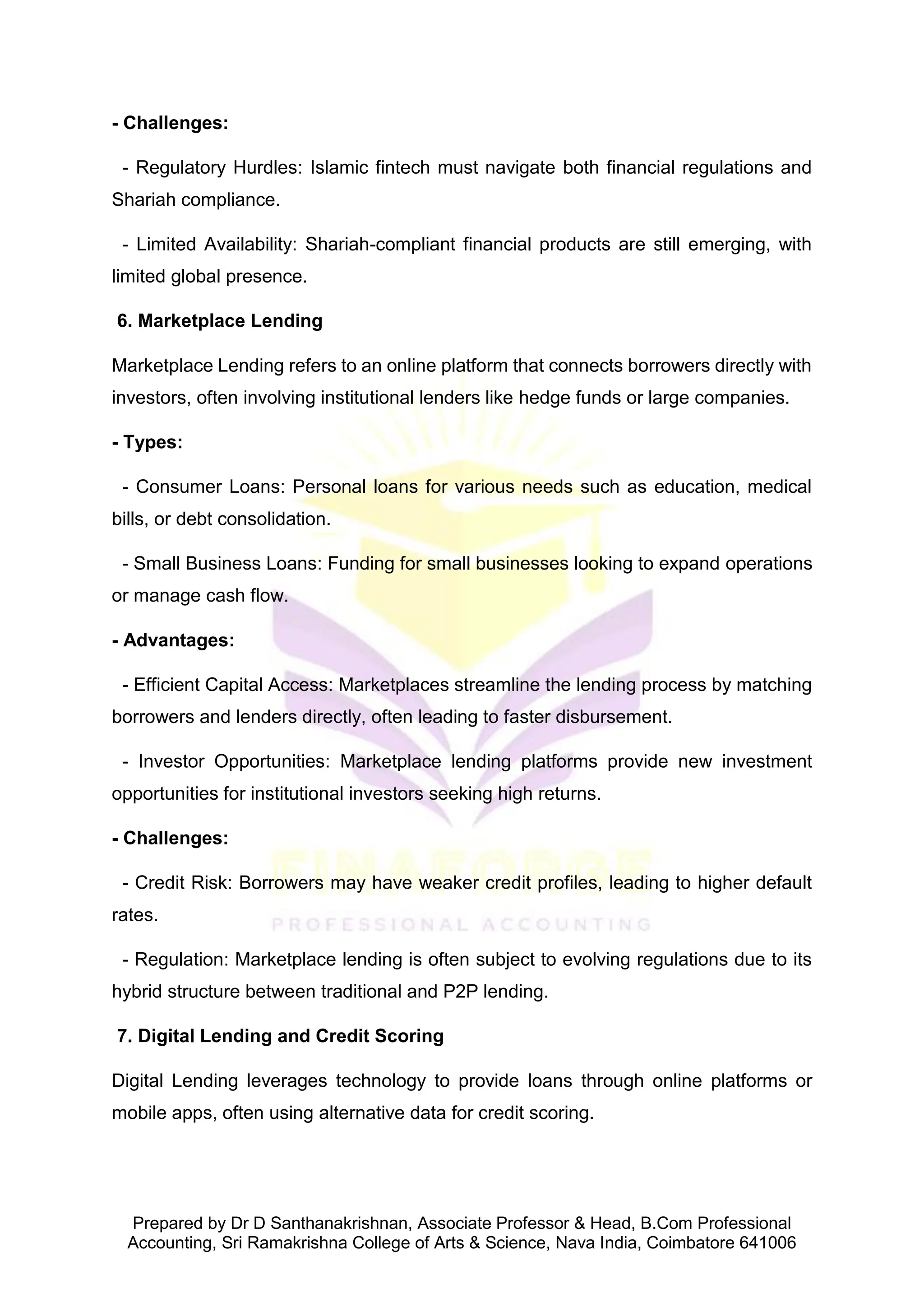 Basics of Fintech Notes Unit 1 to Unit 3 | PDF