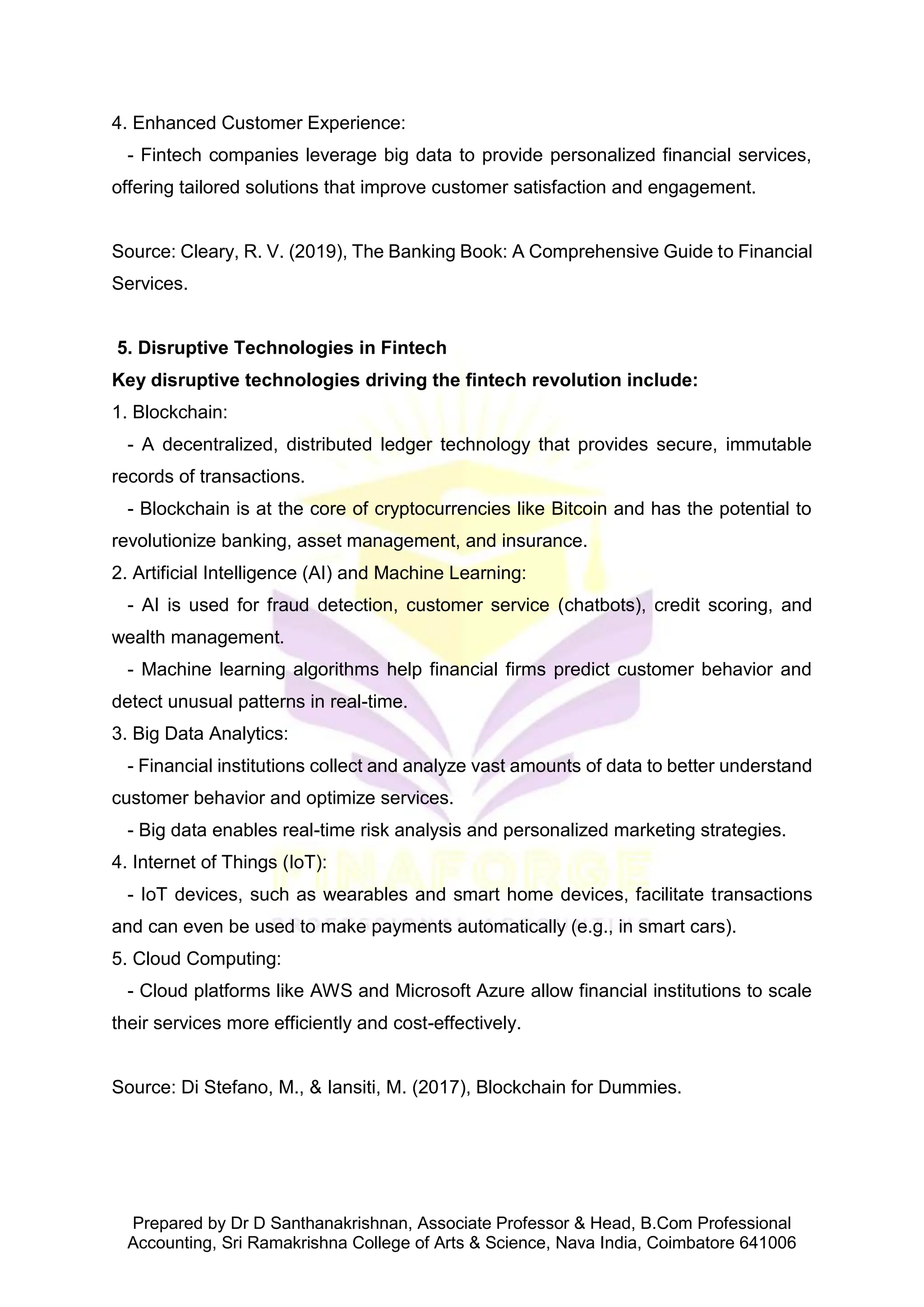 Basics of Fintech Notes Unit 1 to Unit 3 | PDF