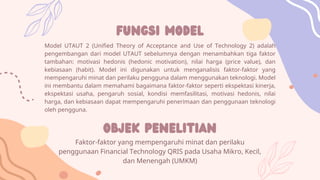 Analisis Penerapan Unified Theory of Acceptance and Use of Technology ...