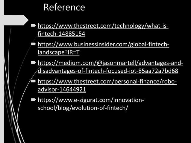 Financial Technology (Fintech) | PPTX