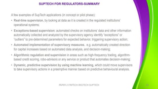 FINTECH,REGTECH AND SUPTECH: WHAT THEY MEAN FOR FINANCIAL SUPERVISION ...