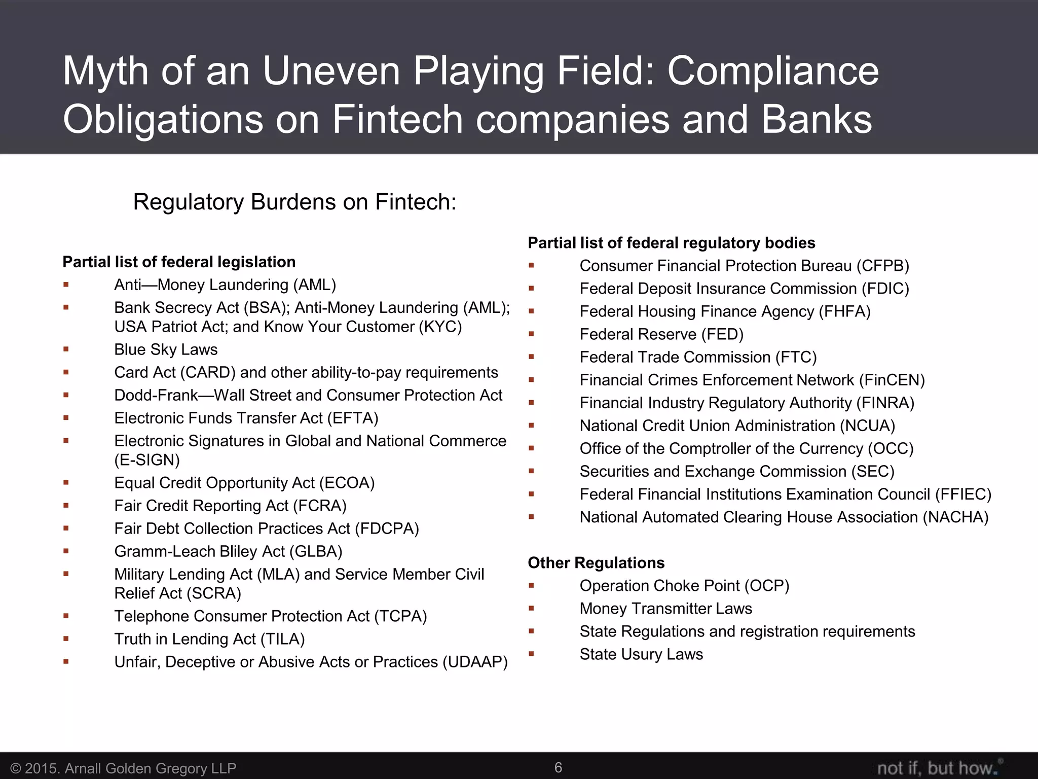 Fintech regulations presentation | PPT