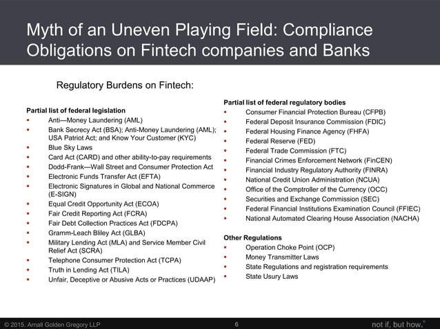 Fintech regulations presentation | PDF