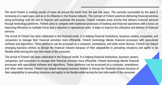 Fintech report 2019 by enterslice | PPT