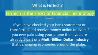 FinTech Research Global & Future of FinTech | PDF