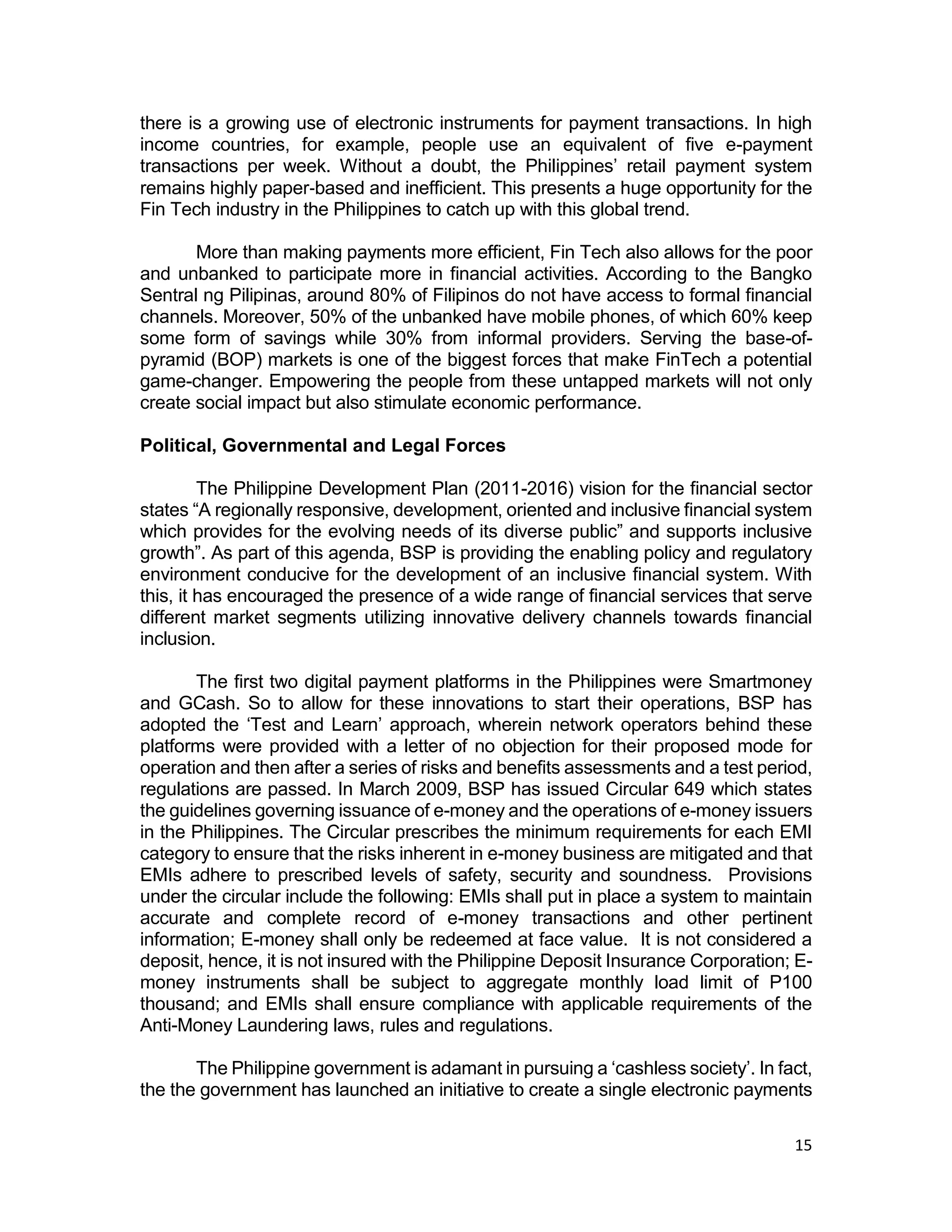 Sector Study of Financial Technology in the Philippines | PDF | Credit Cards | Personal Debt