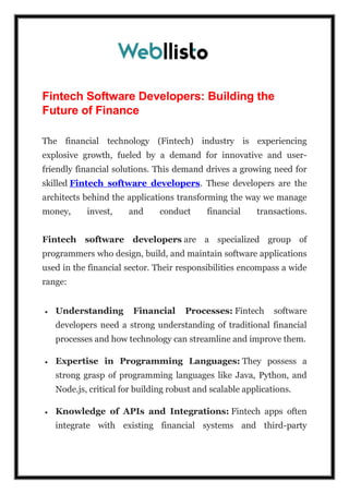 Fintech Software Developers Building the Future of Finance.pdf