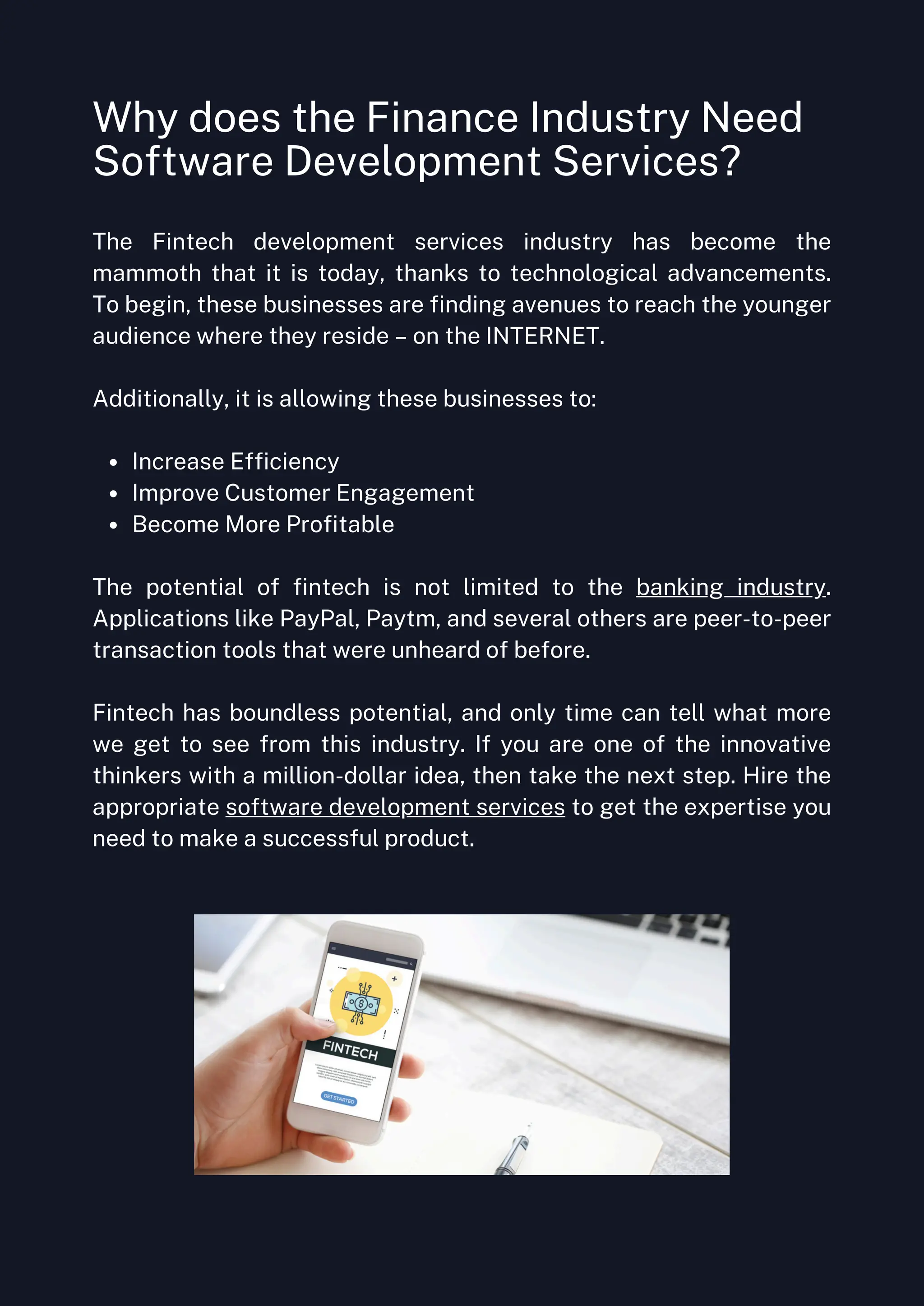 Fintech Software Development: A Comprehensive Guide in 2024 | PDF