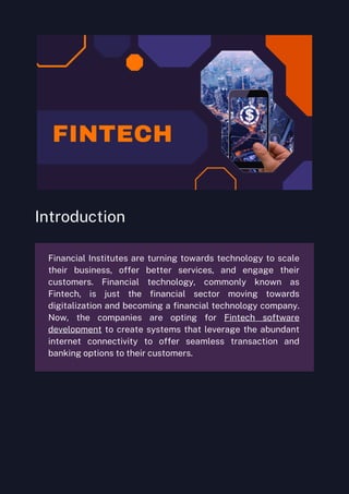 Fintech Software Development: A Comprehensive Guide in 2024 | PDF