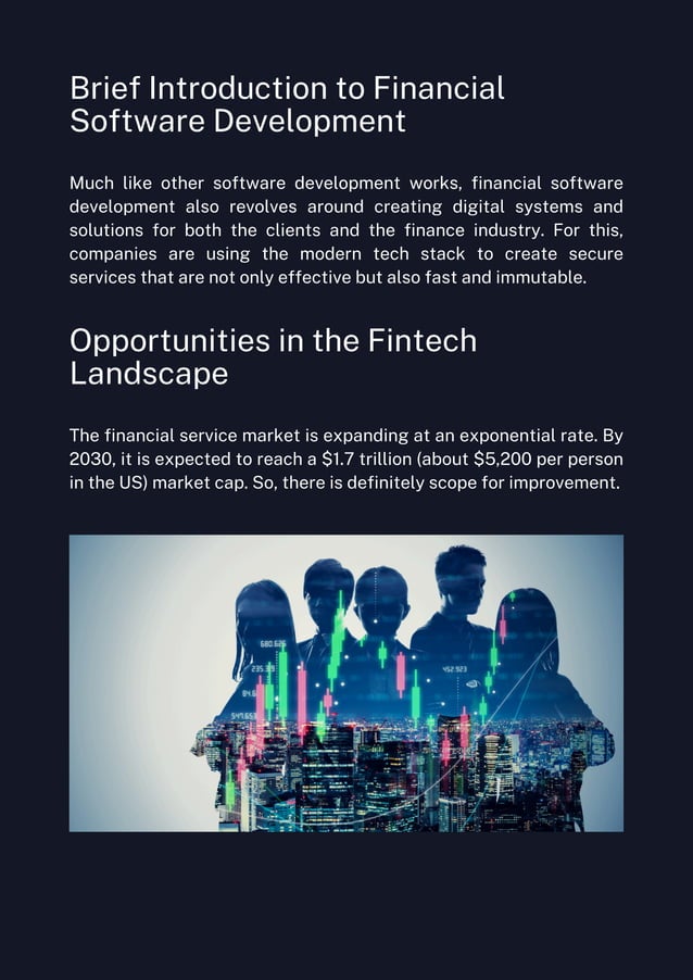Fintech Software Development: A Comprehensive Guide in 2024 | PDF