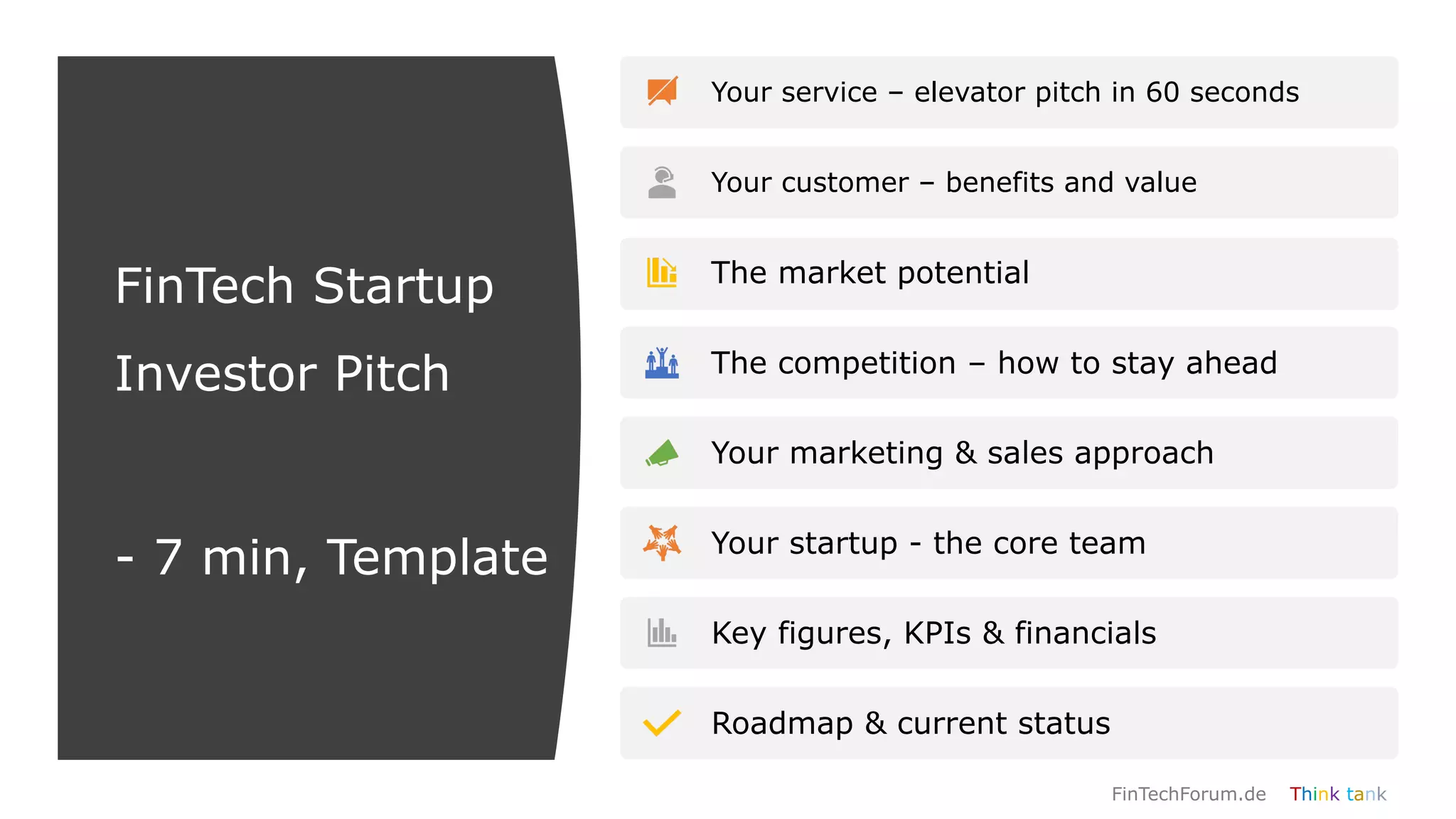 FinTech Startup Investor Pitch - FinTech Forum Think tank | PDF