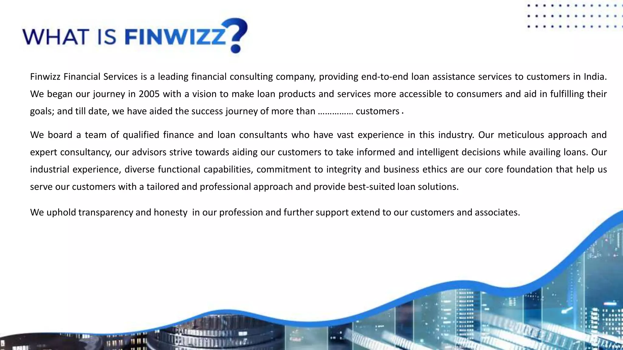 Finwizz Financial Services | PPTX | Personal Loans | Personal Debt