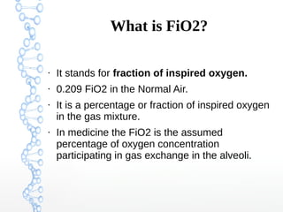 Fio2 Calculation -Fraction of Inspired Oxygen | ODP