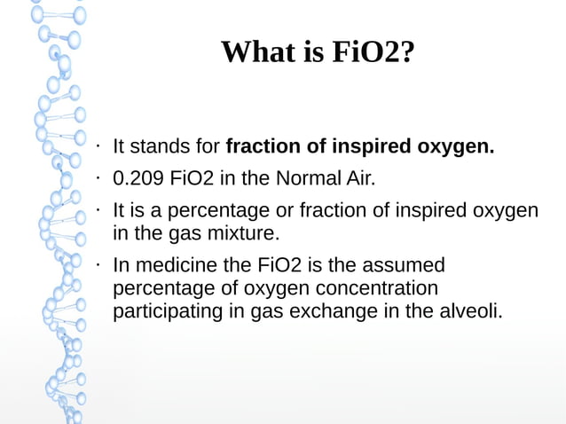Fio2 Calculation -Fraction of Inspired Oxygen | ODP