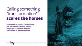 Increasing Business Agility & Customer Value through Lean Transformation - Fiona Phillips ...