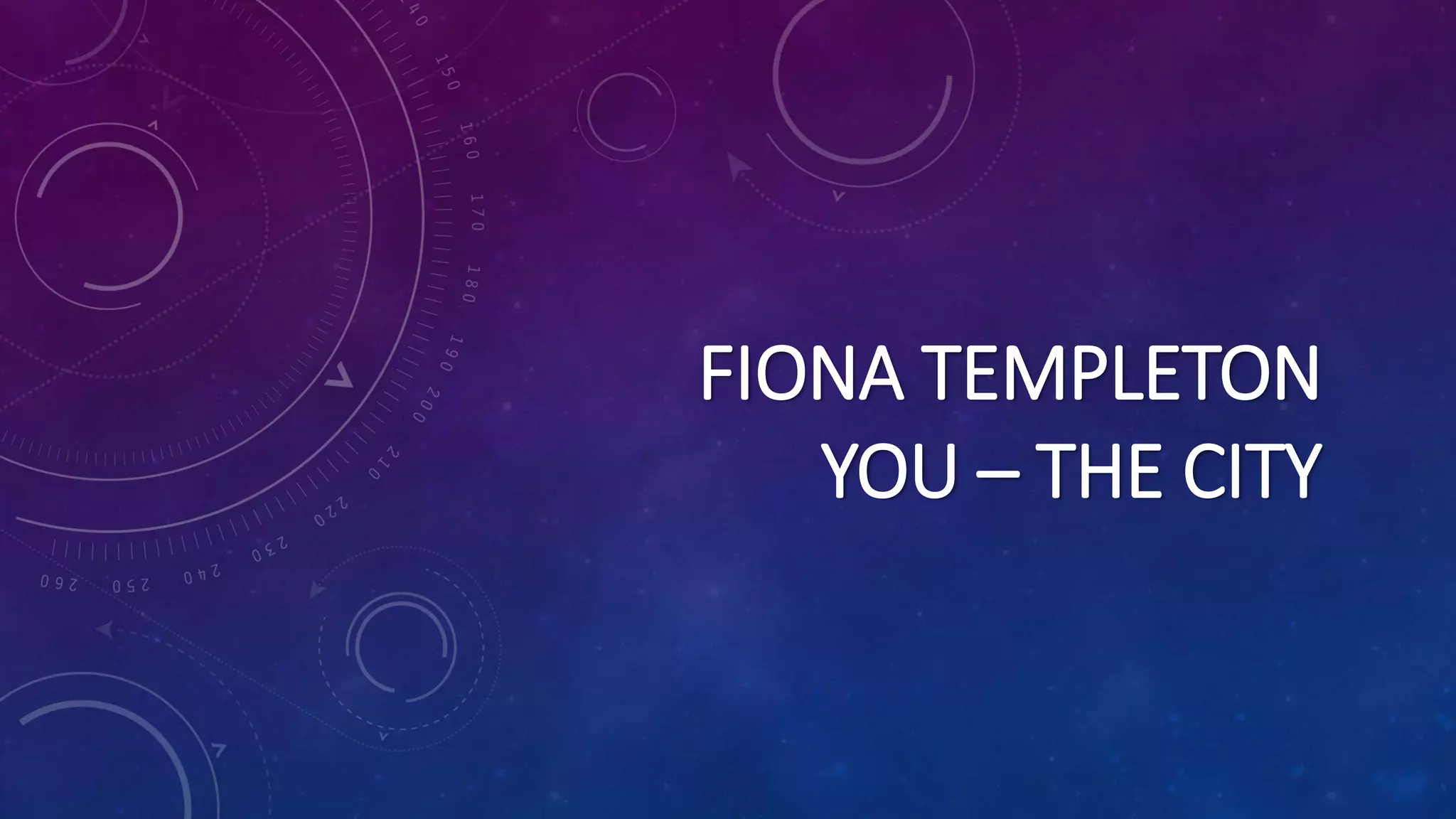 Fiona Templeton | PPTX | Theater Venues | Attractions