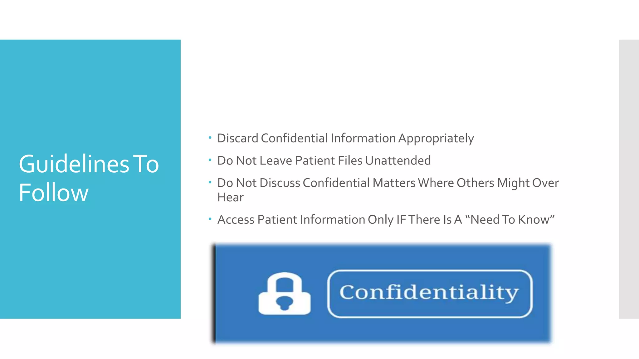 Patient Confidentiality Training Presentation (1) | PPTX