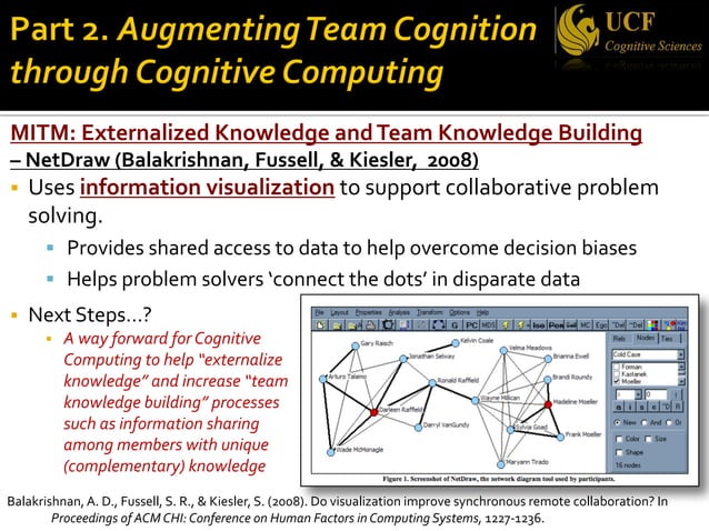 Developing Cognitive Systems to Support Team Cognition | PDF
