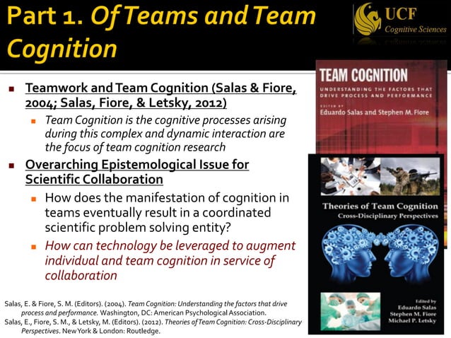 Developing Cognitive Systems to Support Team Cognition | PPT