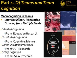 Developing Cognitive Systems to Support Team Cognition | PDF