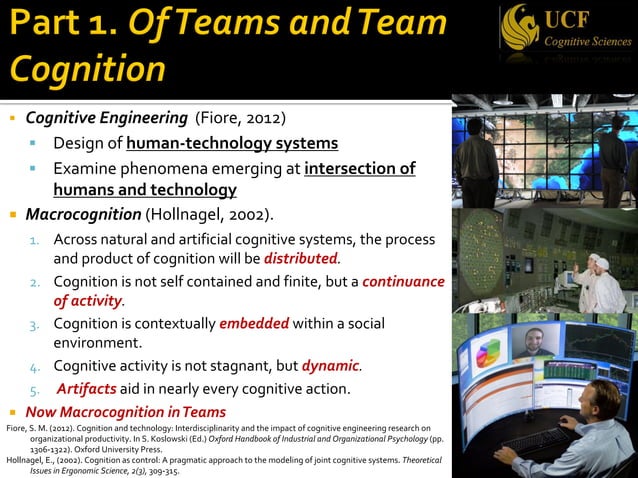 Developing Cognitive Systems to Support Team Cognition | PDF