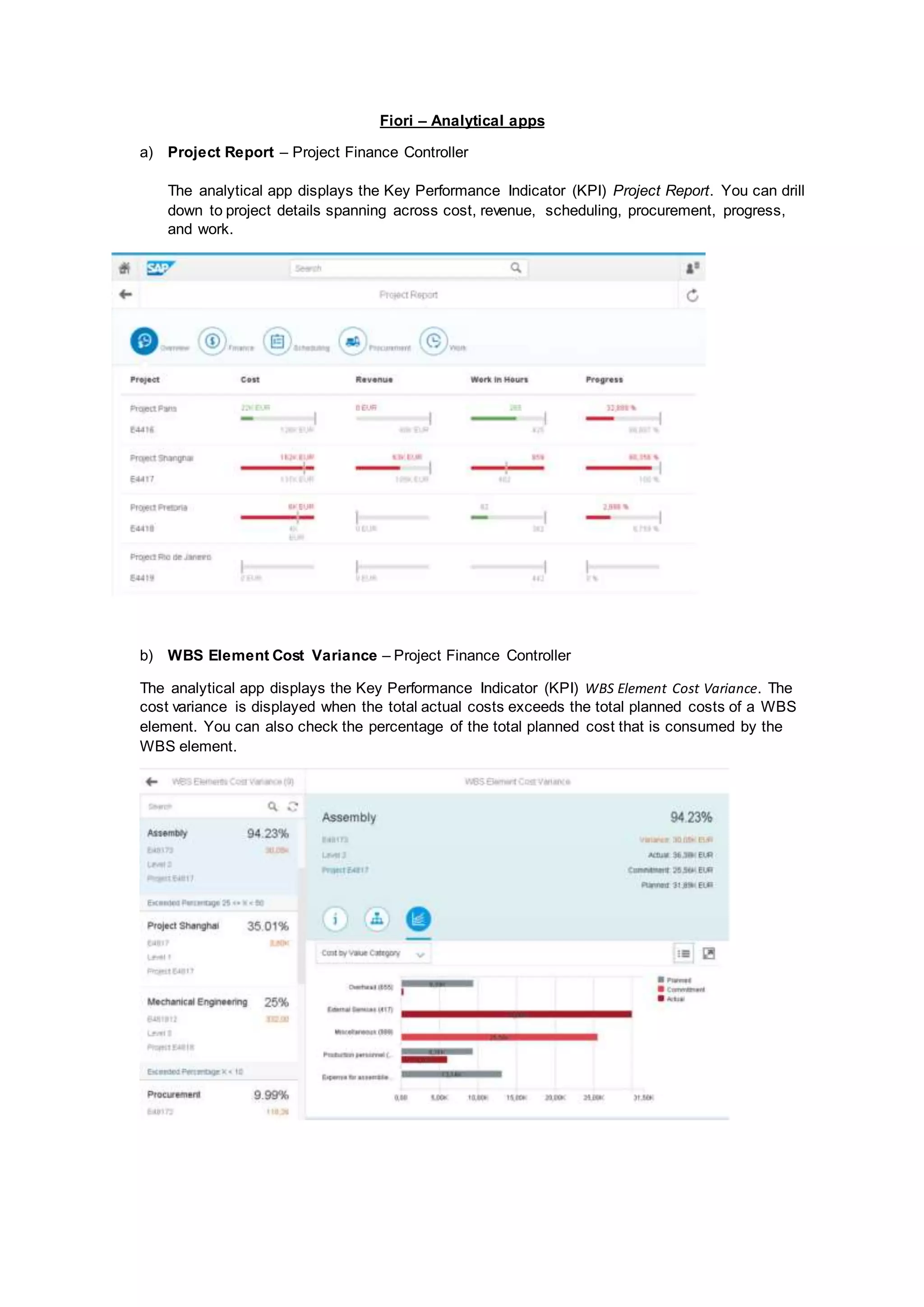 Fiori analytical | DOCX