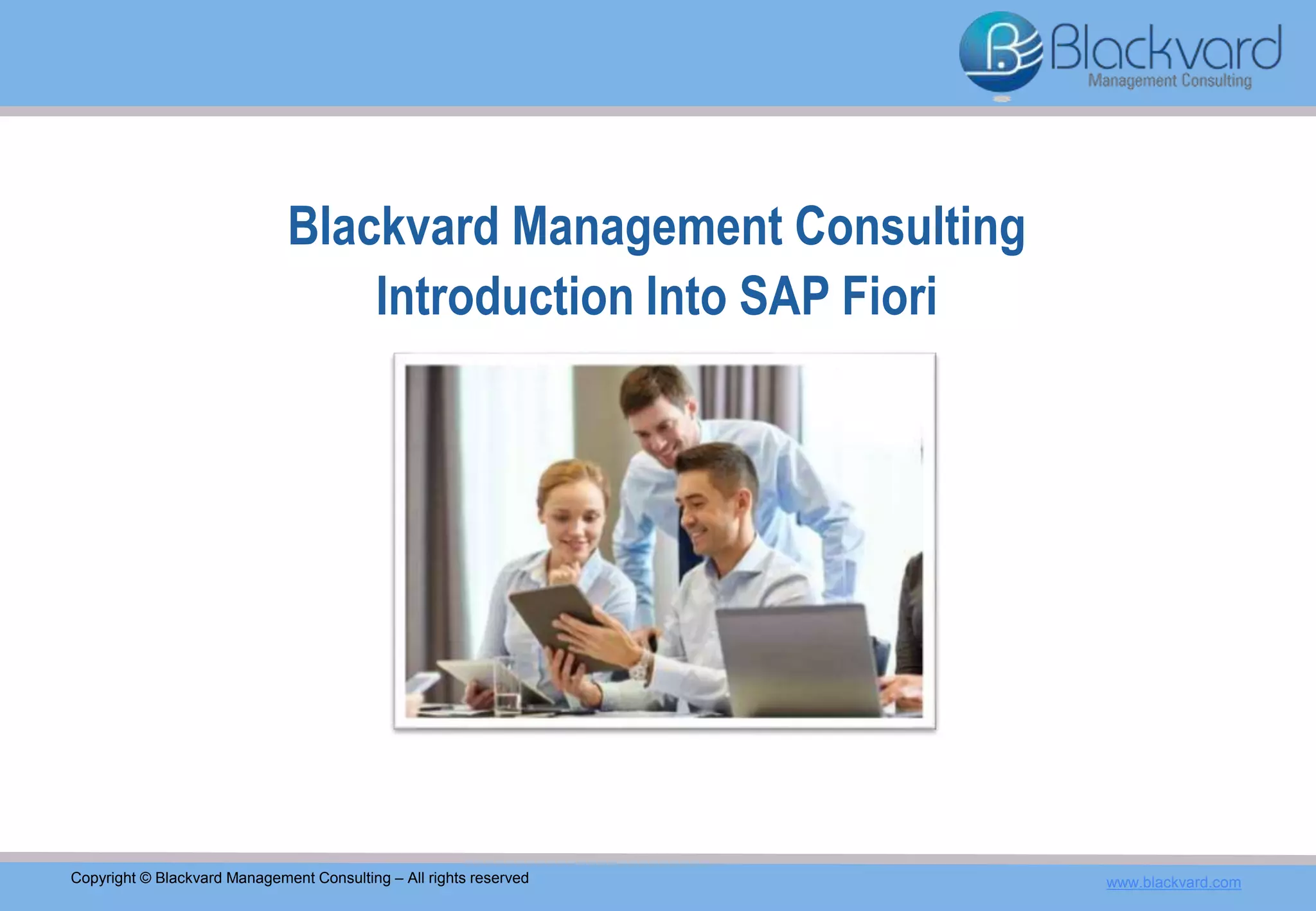 Introduction Into SAP Fiori | PPTX