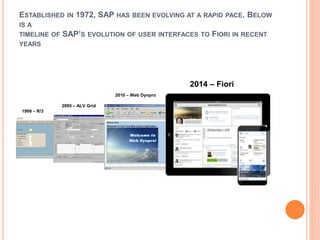 SAP Fiori ppt | PPTX