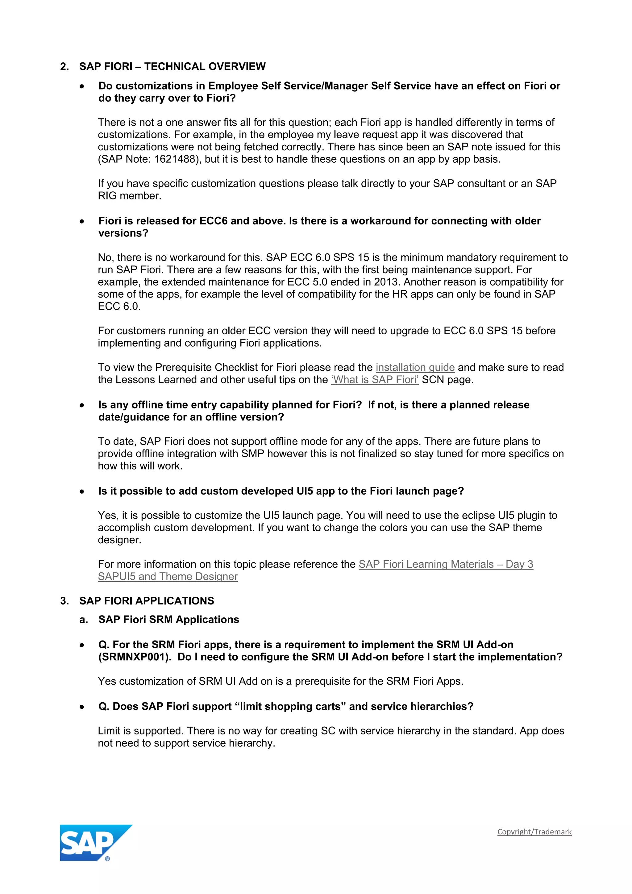 Fiori technical doc | PDF | Computer Software and Applications | Computing