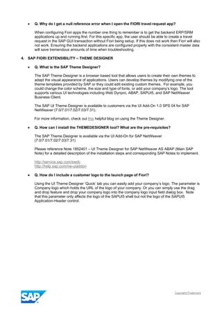 Fiori technical doc | PDF