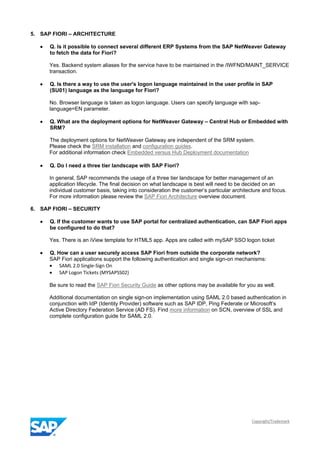 Fiori technical doc | PDF