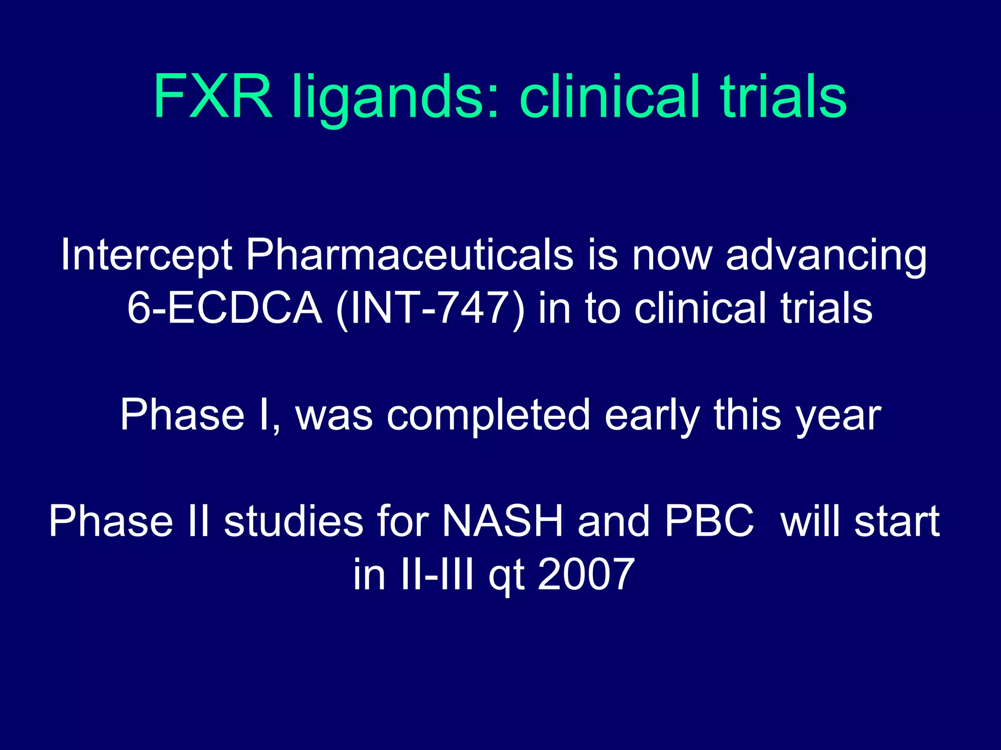 Role of FXR and other nuclear receptors in liver fibrosis - Prof ...