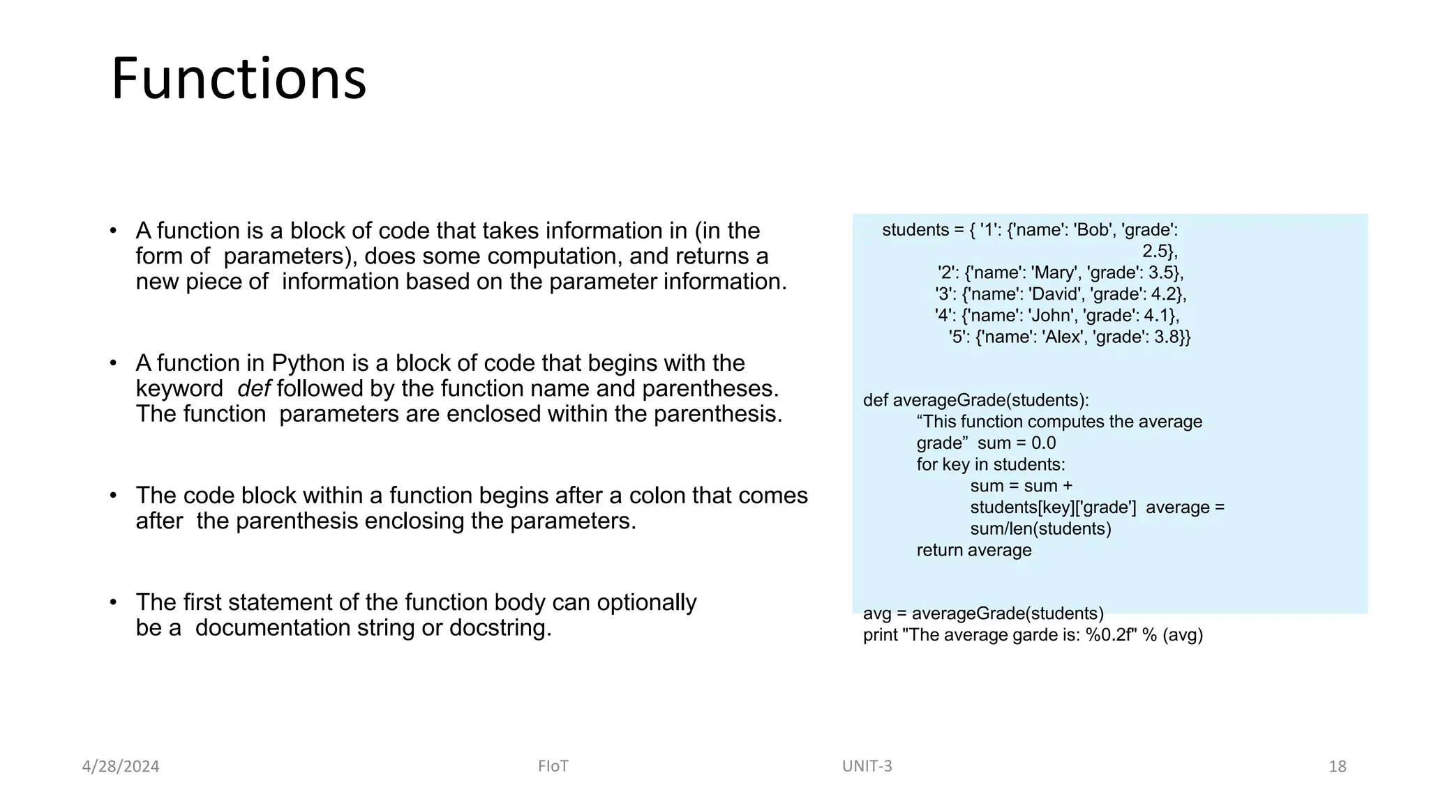FIot_Unit-3 fundAMENTALS OF IOT BASICS.pptx | Programming Languages | Computing