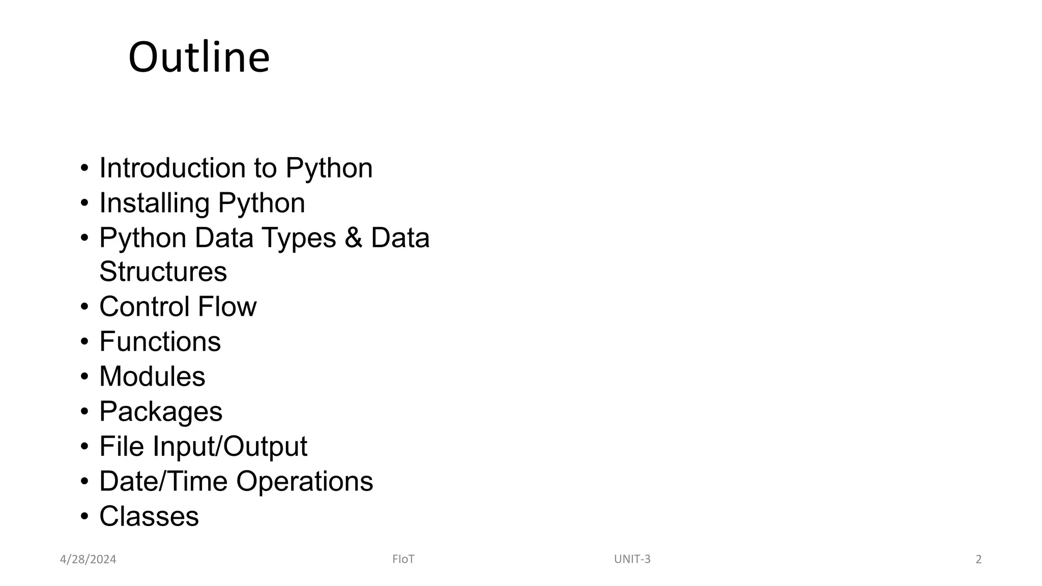 FIot_Unit-3 fundAMENTALS OF IOT BASICS.pptx | Programming Languages | Computing