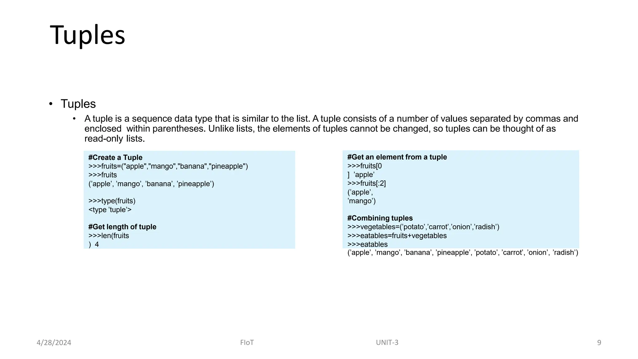 FIot_Unit-3 fundAMENTALS OF IOT BASICS.pptx | Programming Languages | Computing