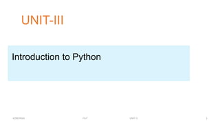FIot_Unit-3 fundAMENTALS OF IOT BASICS.pptx | Programming Languages | Computing