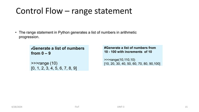 FIot_Unit-3 fundAMENTALS OF IOT BASICS.pptx | Programming Languages | Computing