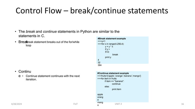 FIot_Unit-3 fundAMENTALS OF IOT BASICS.pptx | Programming Languages | Computing