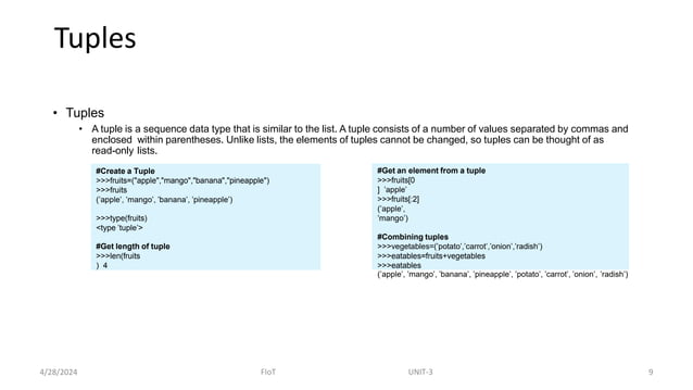 Fiotunit 3 Fundamentals Of Iot Basicspptx 