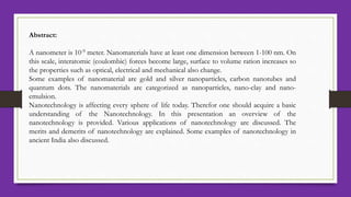 Nano-biotechnology and its application | PPTX