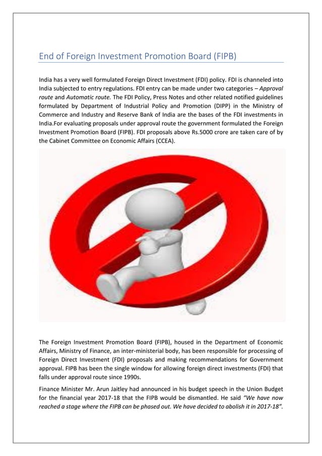 Abolition of FIPB - A step in right direction | PDF