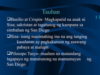 Noli Me Tangere Kabanata15-16 | PPT