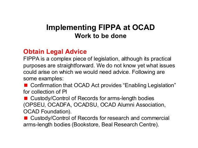 FIPPA Implementation - June 2006