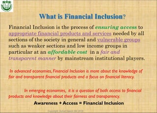 Financial Inclusion in J&K by Suhail Qasim Mir Initiatives by major ...